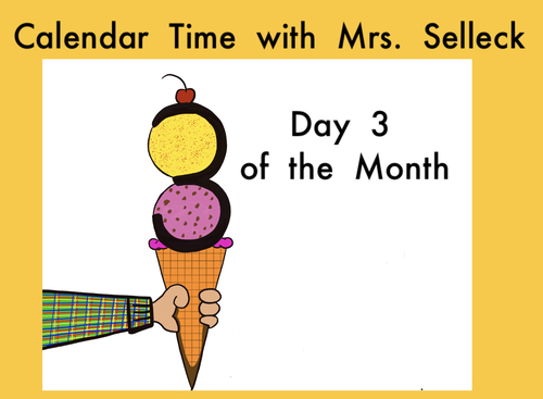 Calendar Time with Richelle Selleck, Day 3 of the Month | TPT