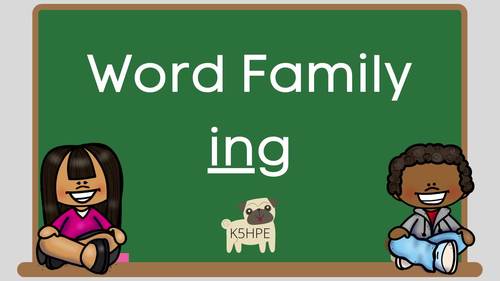 Word Family Ing, Video and Slides, Phonics, Phonograms, Reading | TpT