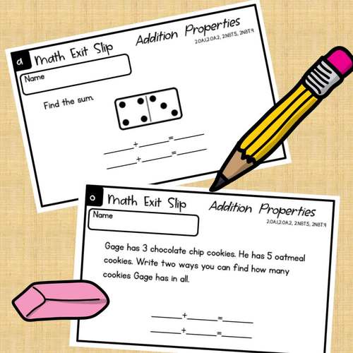 My Math | Chapter 1 Exit Slips | DIGITAL and PAPER | TpT
