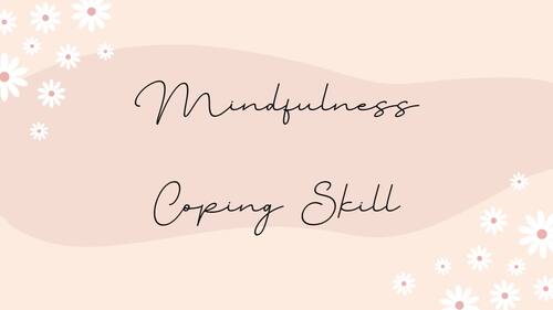 Look for the Letters Coping Skill Worksheet | Grounding, Mindfulness, SEL