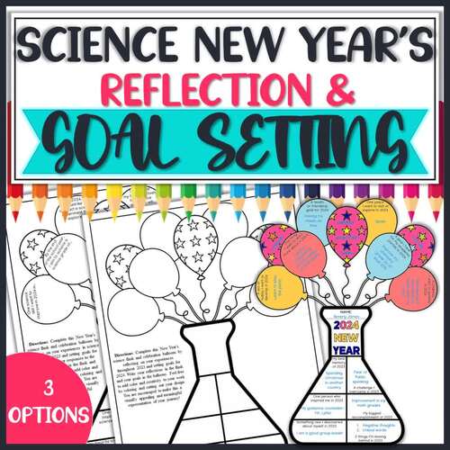Science New Year Reflection and Goal Setting Activity |Craft for ...