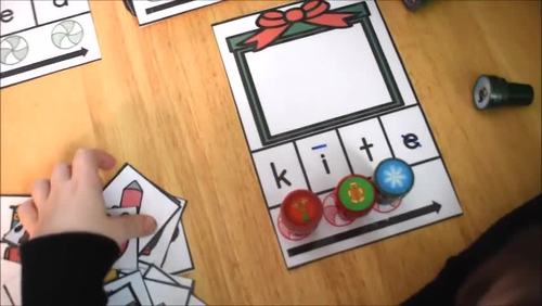 Literacy Christmas Center: Dough Segment & Blend by Fun Hands-on Learning