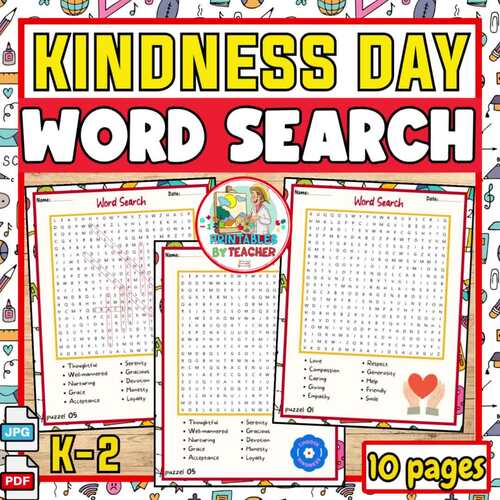 World kindness day activities | kindness word search | November ...