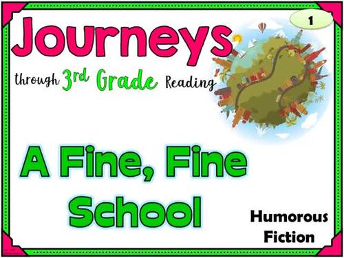Journeys 3rd Grade Daily Routine Lesson 1 A Fine, Fine School | TPT