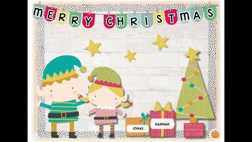 Elf Bulletin Board, Editable Classroom Door Decor, Photo Craft - Elf ...