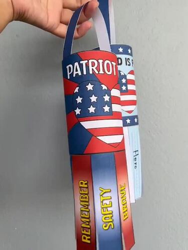 September 11th Patriot Day Windsock Craft | USA Coloring Art Project ...