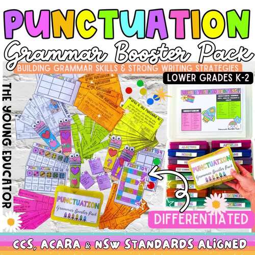 Punctuation Activities | GRAMMAR BOOSTER PACK | Differentiated Grades K ...
