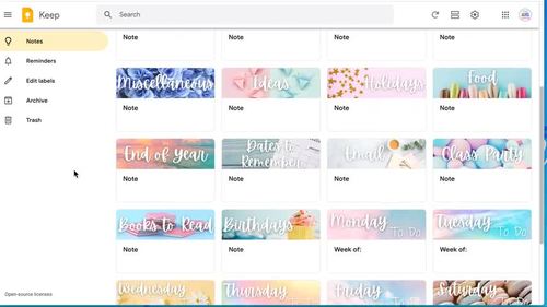 78 Pastel Google Keep Headers to Increase Teacher Productivity | TpT