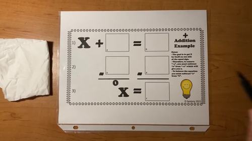 One Step Equation Scaffolding Resource: 6th Grade Math by Variable Soup