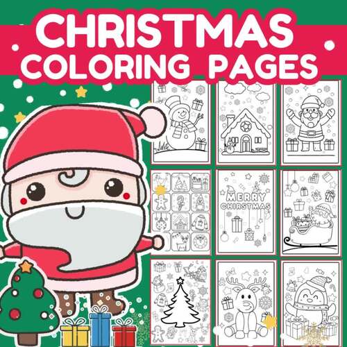 Christmas & Winter Coloring Pages | 30 Festive Designs | No Prep Activity