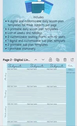 Lesson Planning Bundle (Ocean Theme) by Kismet Creations | TPT