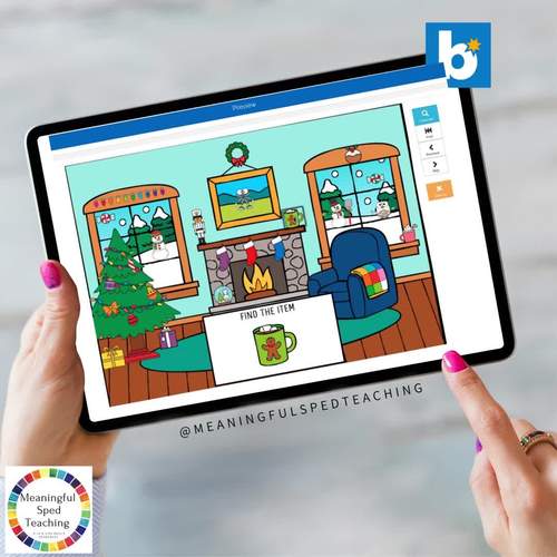 Christmas Scavenger Hunt & WH Question Scene House Boom Cards™ | TPT