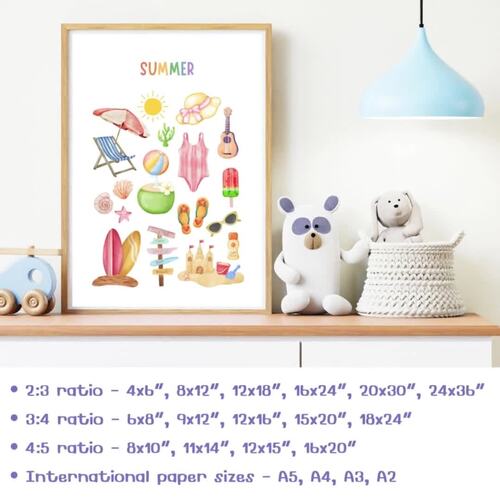 Four Seasons Poster Set | Spring Summer Autumn Winter Wall Art | TPT