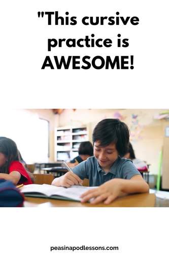 Cursive Handwriting Practice Alphabet Poster Writing Center October ...