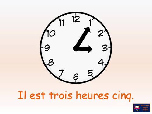 L'HEURE - POWERPOINT on TELLING THE TIME in FRENCH - WHAT TIME IS IT?