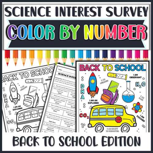 Beginning of Year Science Interest Survey Icebreaker | First Week Back ...