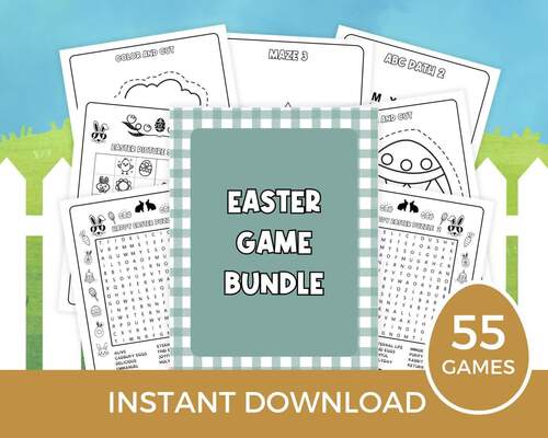 Easter / Spring Activities Bundle! Coloring Pages, Word Search & More ...