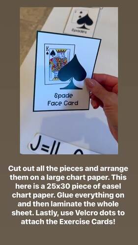 PE Decked Out Activity - Fitness Cards - Chart Cut Outs - Instant Activity