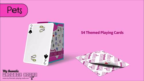 Pets Themed Playing Cards Deck by MyThematicPlayingCards | TPT