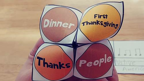 Cootie Catcher Halloween and Thanksgiving Bundle by Floating Down the River