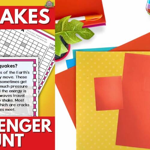 Earthquake Scavenger Hunt | Natural Disasters Activities by Home ...
