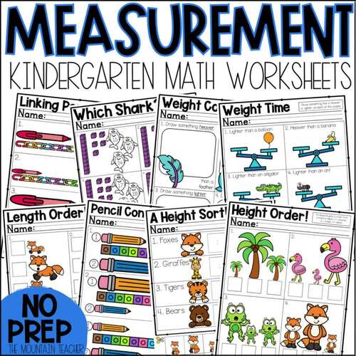 Kindergarten Measurement Unit for Height, Length, Weight, Measuring ...