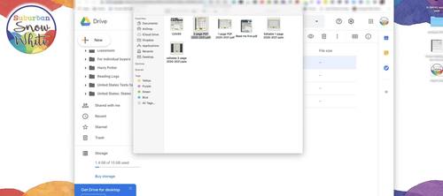 Editable Calendar 2020-2021 Watercolor | Printable and Digital Google Drive