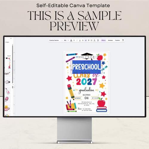 Preschool Graduation Invitation 2026 | End of Year Classroom Event ...