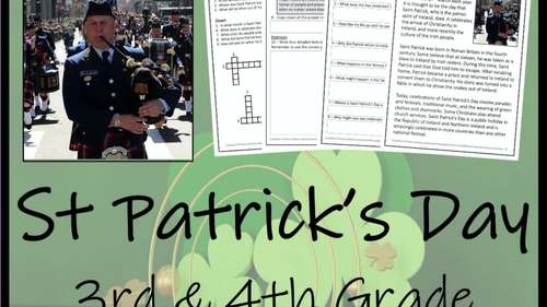Saint Patrick's Day Close Reading Comprehension Activity | 3rd Grade ...