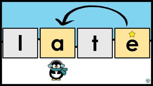 Winter Silent E Digital Phonics | Magic E | Google Slides & Powerpoint CVCe