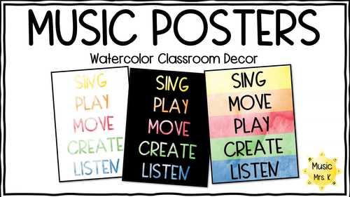 Music Posters by Teaching Music with Sunshine | TPT