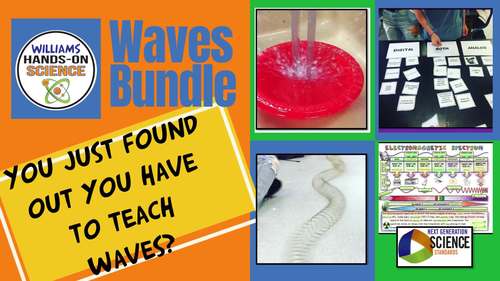 Wave Properties NGSS Electromagnetic Spectrum Google Ready Bundle