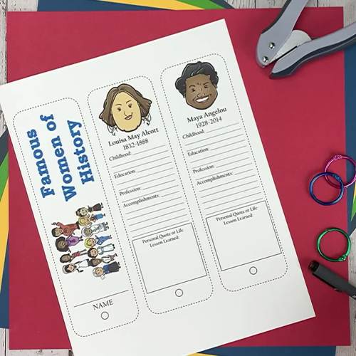Women's History Month Interactive Fan by Dr Loftin's Learning Emporium