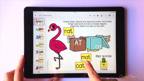 CVC Words Assessment Google Slides by CrazyCharizma | TpT
