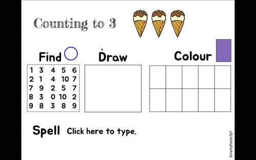 Kindergarten Numeracy Slides Bundle by Smarty Pants Studies | TPT