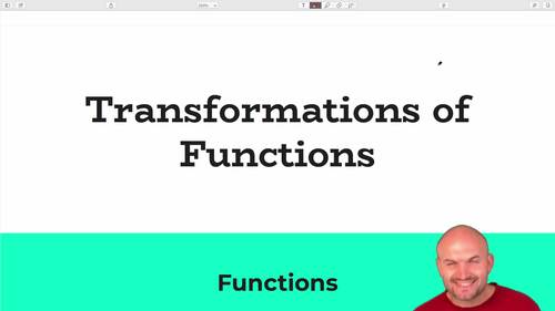 Transformations of Functions by Brian McLogan | Teachers Pay Teachers