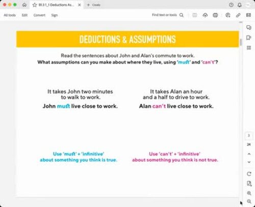 ESL Intermediate Lesson: Learn How to Make Deductions & Assumptions ...