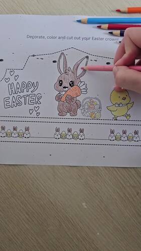 Easter Crowns & Easter Egg Baskets | Spring Crafts | Easter Bunny Craft