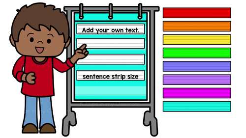 Pocket Chart Clipart - Kids Doing Pocket Chart Activities Clipart