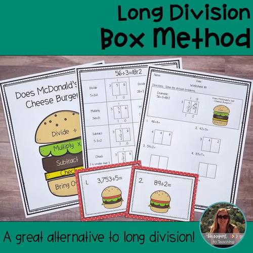 Long Division Box Method by Passport to Teaching | TPT