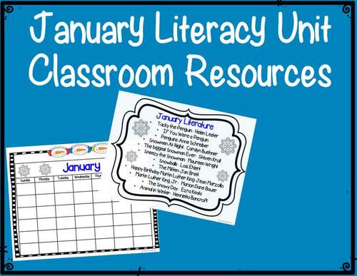 January Literacy Unit: Lesson Support for Penguin & Snowmen Literature