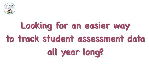 Assessment Data Tracking Forms | Editable by My Mum the Teacher | TPT
