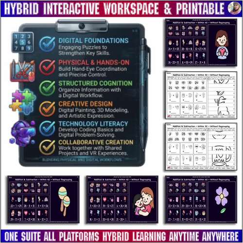 Engaging Math Game Add Sub WITHIN 20 40 100 Screen Safety Hands On Focus