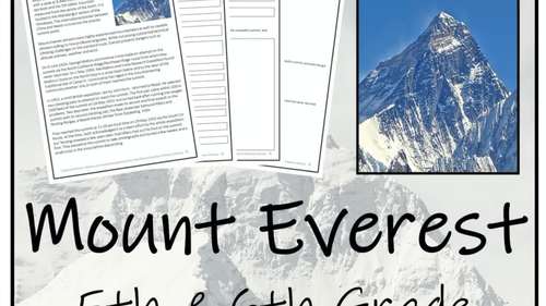 Mount Everest Close Reading Comprehension Activity | 5th Grade & 6th Grade