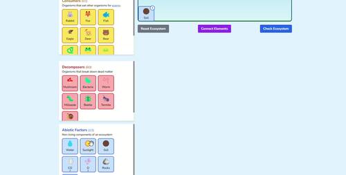 Amplify Science Matter and Energy in Ecosystems- Ecosystems Builder CER