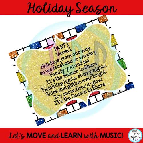 Holiday Choral Song: "It's the Season to Share" elementary, 2 part, Mp3 ...