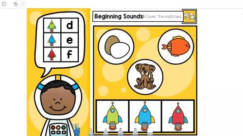 INSTANT Digital Thematic Mini Games: SPACE LOADED TO SEESAW & GOOGLE SLIDES