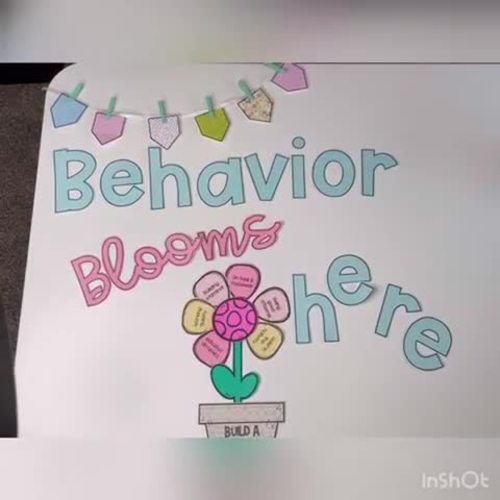 May bulletin board Behavior management whole class incentive EDITABLE