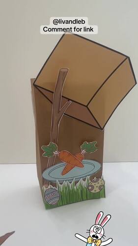 How to Catch the Easter Bunny Craft and Easter Paper Bag Trap - Spring ...