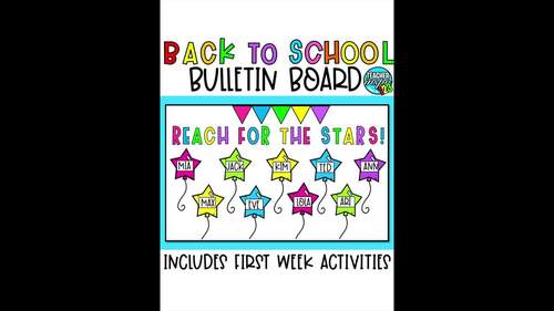 Back to School Bulletin Board and First Week of School Activities